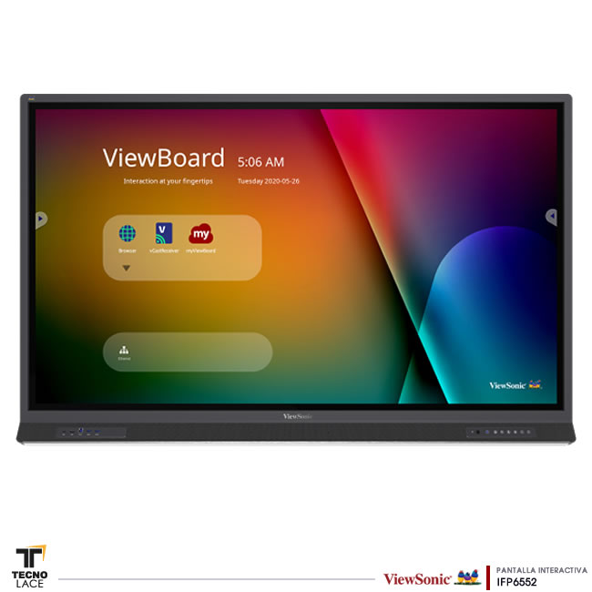 Pantalla interactiva ViewBoard IFP6552 ViewSonic 65" 4K Ultra HD ...
